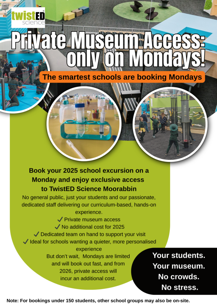 Private Museum Access: only on Mondays! - TwistED Science